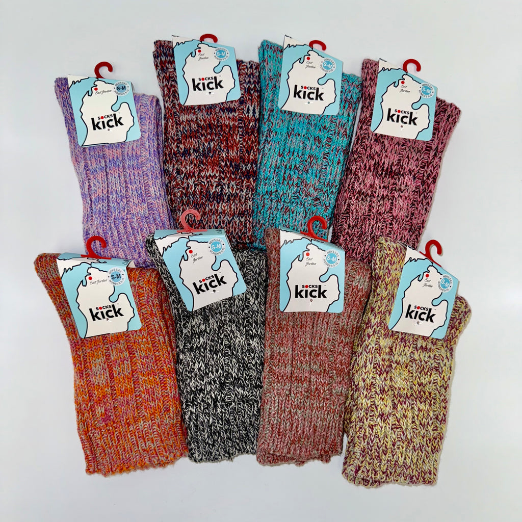 Mixed Yarn Boot Socks WMIX MMIX – Socks Kick