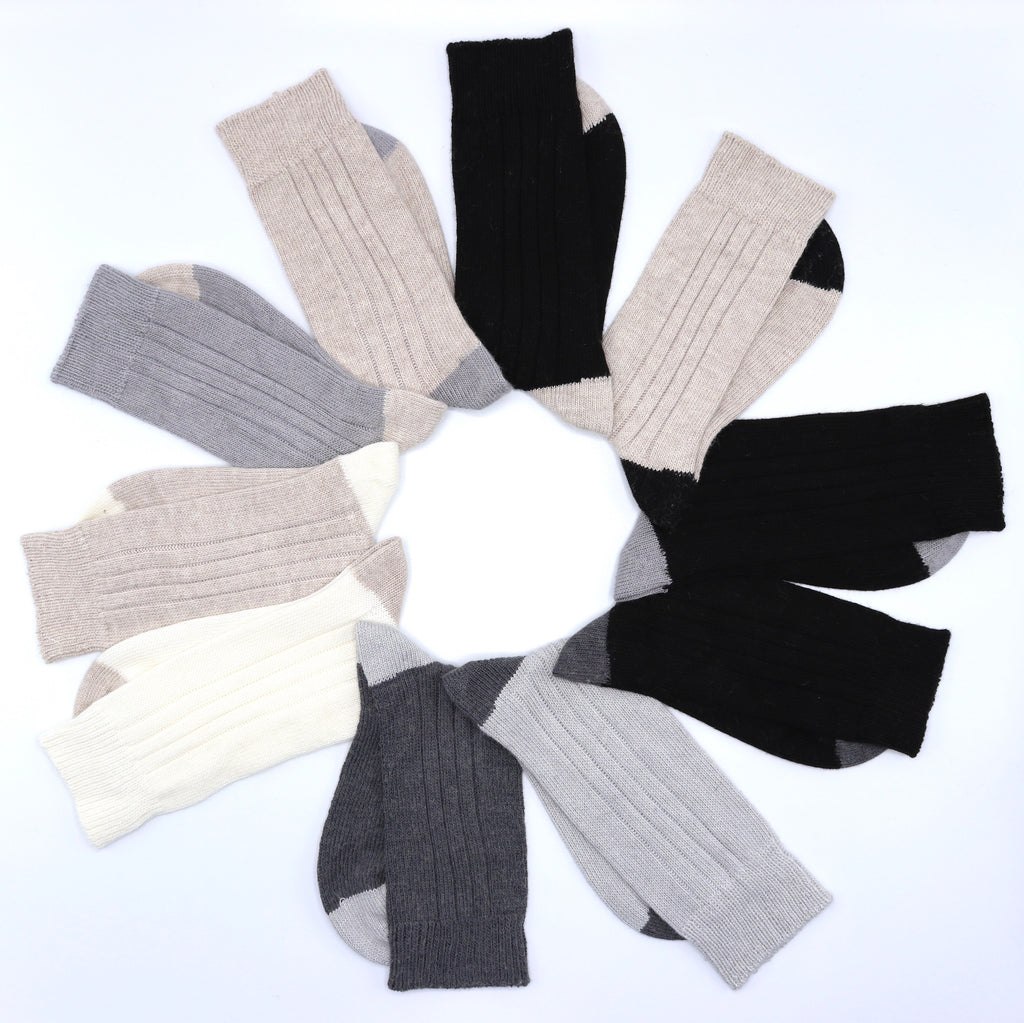 Contrast Angora Socks - Women's – Socks Kick